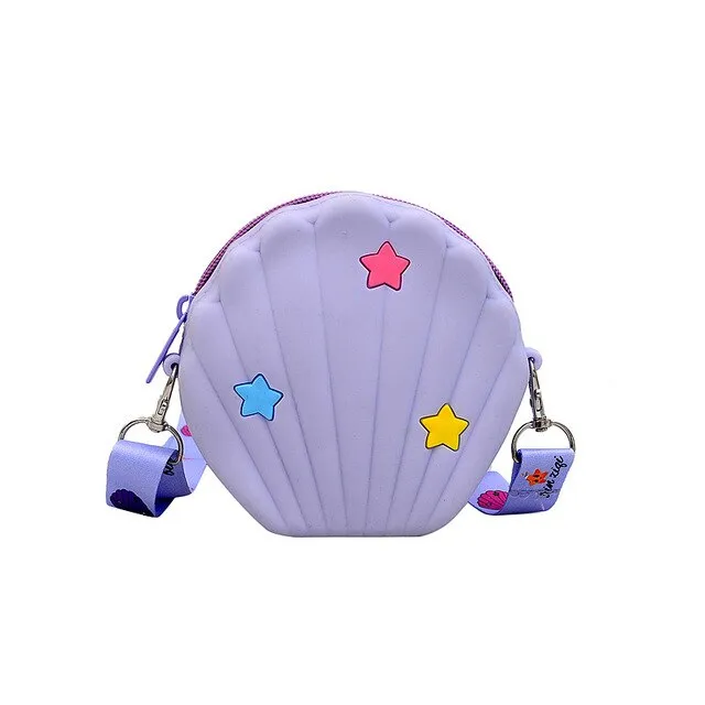 Cartoon Shell Children Shoulder Crossbody Bag Simple Cute Silica Gel ...