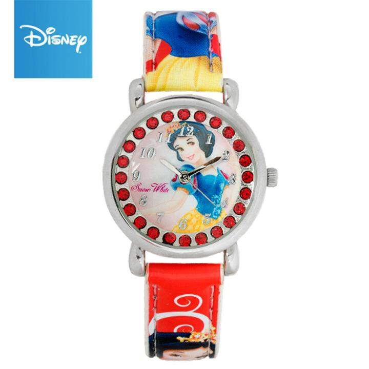 Disney Snow White Princess Girls Red Leather Strap Watch TG-3K2186U-PS ...
