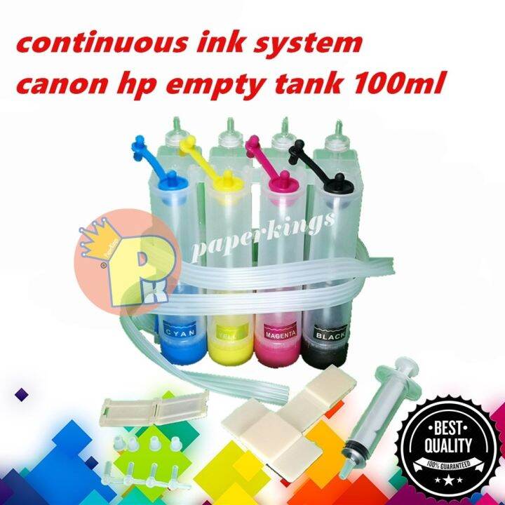 Hp And Canon empty ciss Kit 100ml For 4 Colors Printers ( ecotank ...