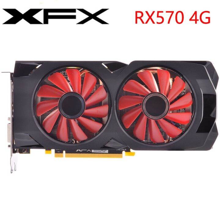XFX Video Card RX 570 4GB 256Bit GDDR5 Graphics Cards For AMD RX 500 ...