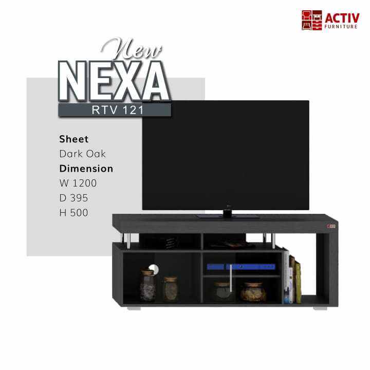 rak tv lemari tv meja tv minimalis buffet tv NEXA RTV 121 ACTIV | Lazada Indonesia