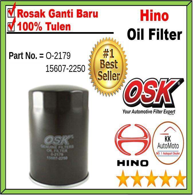 OSK Hino 300 Oil Filter (O-2179) Hino Dutro Hino 300 | Lazada