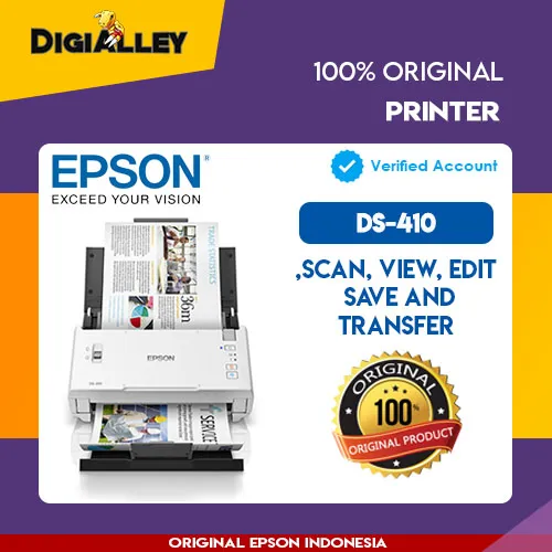 Printer Epson DS 410 A4 Duplex Sheet-fed Document Scanner DS410 Epson ...