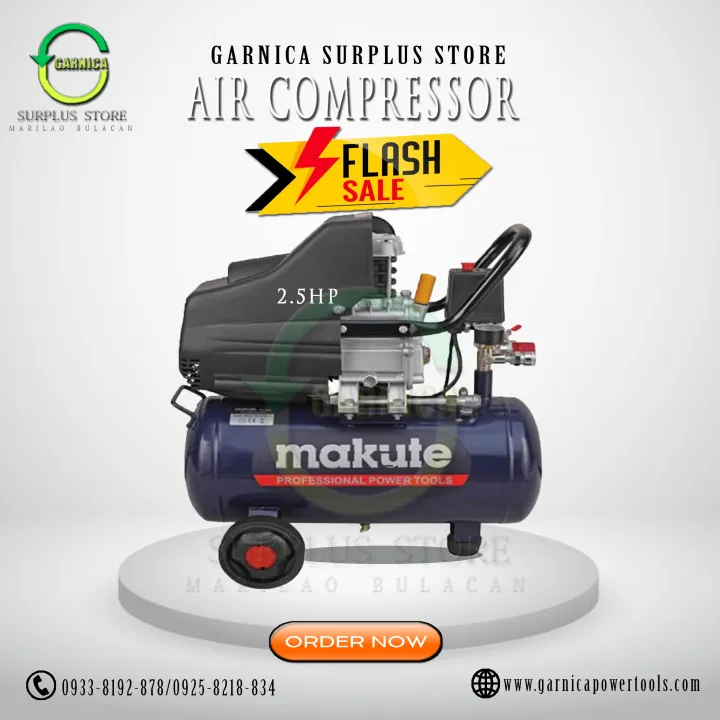 Air Compressor Makute 2HP 25L Direct Motor 100% Copper + Free Goggle ...