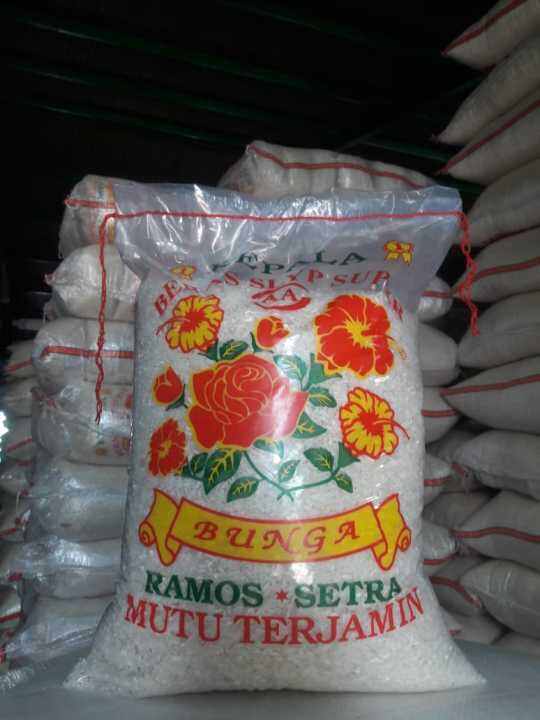 [MURAH] Beras Cap Bunga Setra Ramos Super Pulen 5 kg | Lazada Indonesia