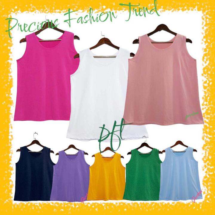 PFT Women Pambahay Plain Sando L/XL & XL/XXL Sizes | Lazada PH