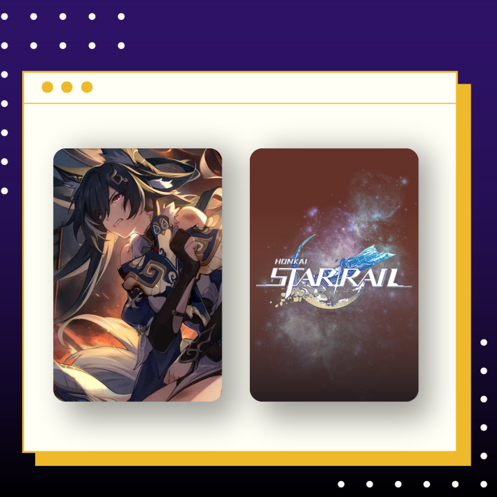 [500gsm] 4stars Honkai: Star Rail Character Photocard - MatteGlittered ...