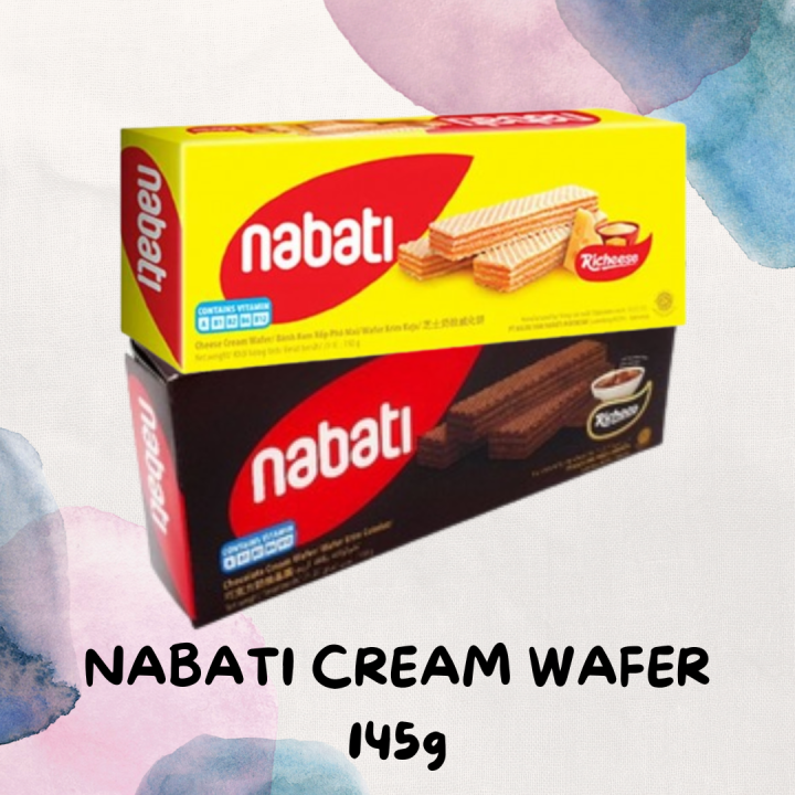 Nabati Cream Wafer Chocolate/Cheese 145 g | Lazada