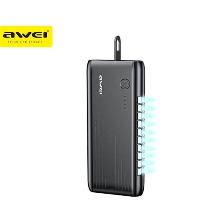Awei P18K 6000mAh Powerbank UV Lamp Disinfection 2 in 1 Germicidal ...