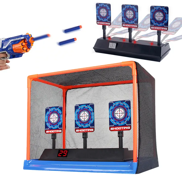 （With/Without Mesh）Auto-Reset Electric Scoring Target with Light&Sound ...