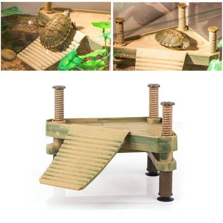 Aquarium Turtle Island Basking Platform Plastic Turtle Tank Floating ...