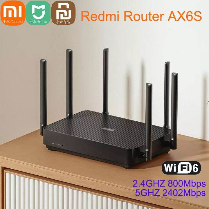 Xiaomi Mijia Redmi Ax6s Wifi 6 Router 3200 Mbps 2.4/5 Ghz tần số kép Mimo-ofdma khuếch đại cao ...