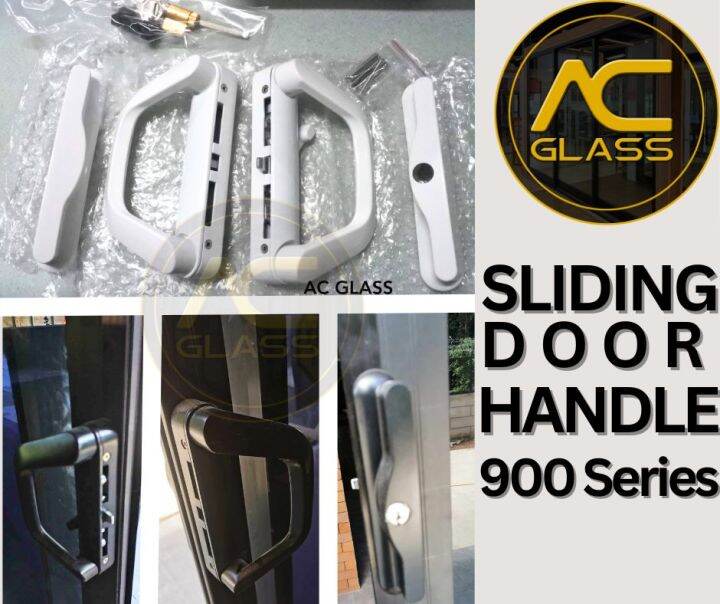 AC GLASS: SLIDING DOOR HANDLE with keys - for 900 Series (Doric Type ...