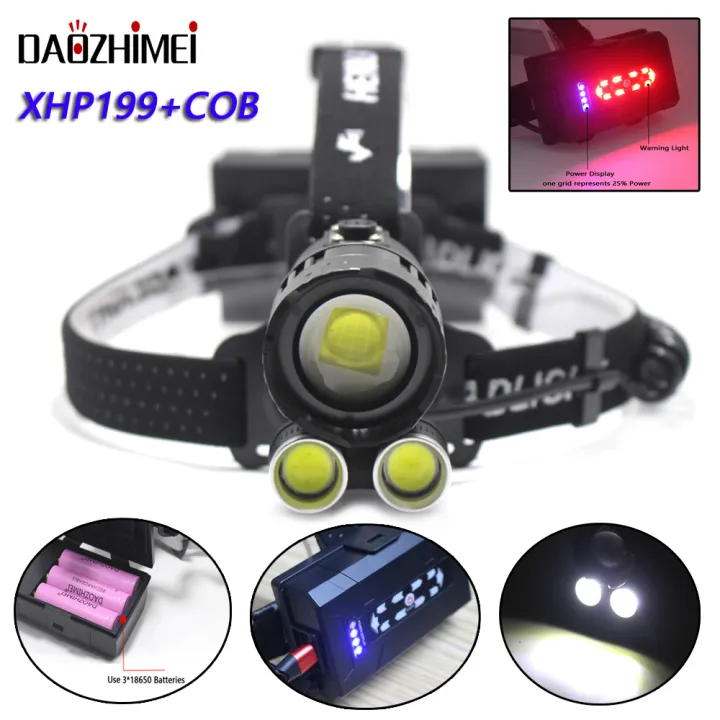 ใหม่ล่าสุด XHP199 16-core ที่มีประสิทธิภาพไฟหน้า XHP90 LED USB ชาร์จ ...