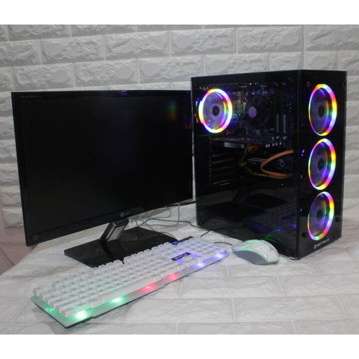 GAMING DESKTOP PACKAGE CPU UNIT I5 750 8G 320G 1G VGA 22INCHMONITOR ...