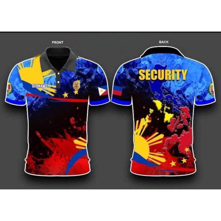 SECURITY OFFICER GUARD Shirt High Quality Full Sublimation SECURITY ...