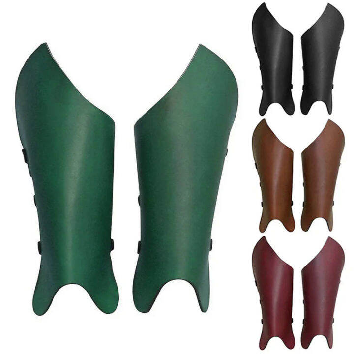 Dark Elf Leg Protector Medieval Viking Greaves Knight Ranger Shin Armor ...