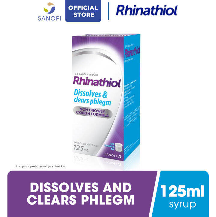 RHINATHIOL ADULT SYRUP 125ML | Lazada