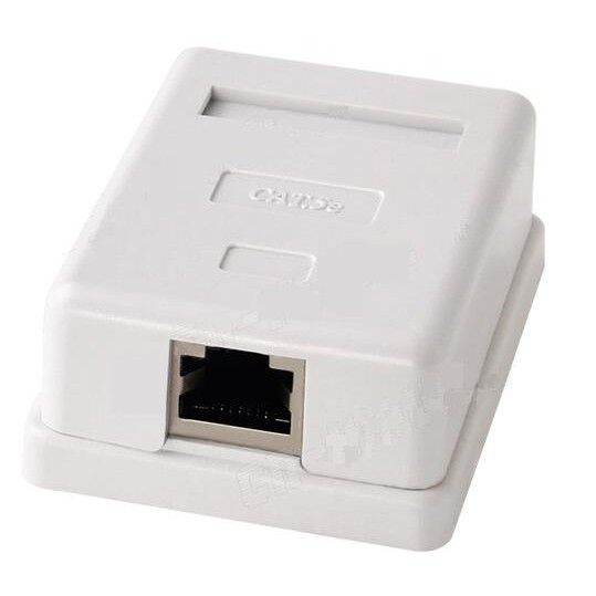 【READY STOCK】 Cat5e Modular Box Surface Mount Box with Adhesive cat 5e ...