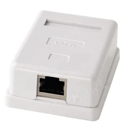 Cat5e Modular Box Surface Mount Box with Adhesive cat 5e cat 5 cat5 ...