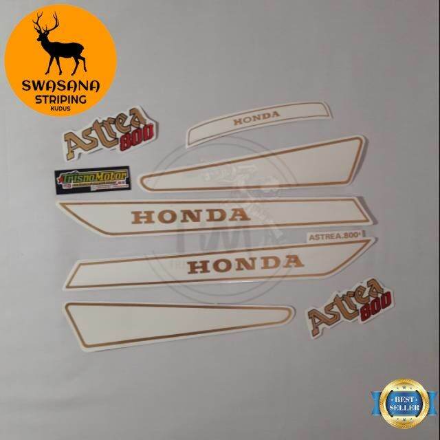 striping stiker sticker lis lis body motor honda Astrea 800 warna gold ...