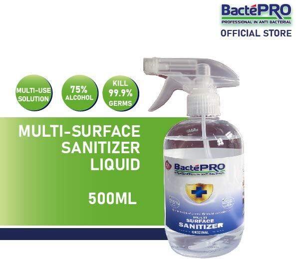 Bactepro Multi surface sanitizer 500ML - 75% alcohol with chloroxylenol ...