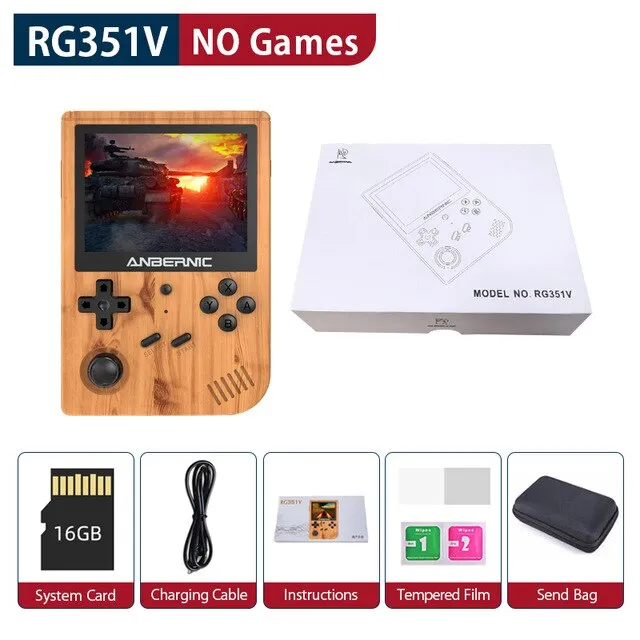 New RG351V Retro Games RK3326 Open Source 640/480 Handheld Game Console ...