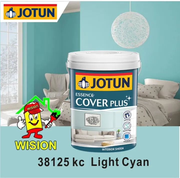 38125 KC LIGHT CYAN 1L / 5L /15L JOTUN Essence Cover Plus ( Sheen ...