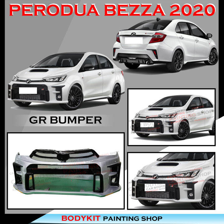 PERODUA BEZZA 2020 GR STYLE FRONT BUMPER UNPAIN - MATERIAL FIBER ...