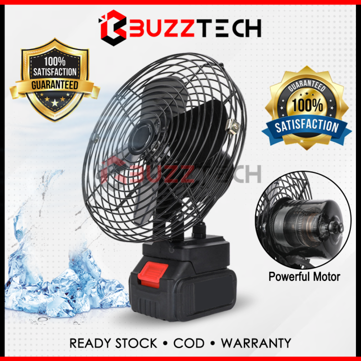 BuzzTech 8" Portable Fan Cordless Rechargeable Fan Kipas Bateri Tahan ...