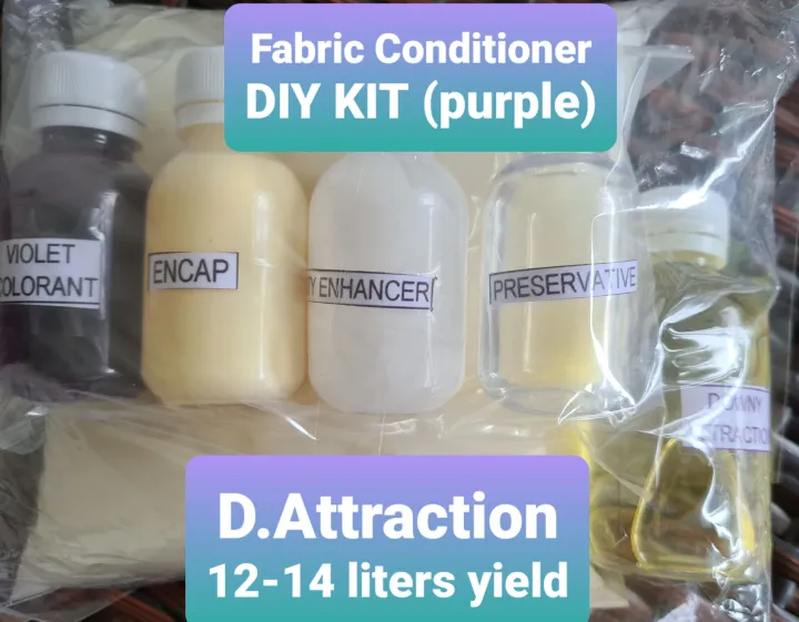 LAUNDRY FABRIC CONDITIONER, DIY KIT, D. ATTRACTION SCENT, FABCON ...