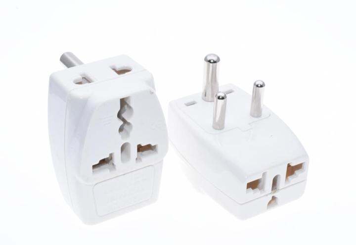 Small South Africa Type D Travel Adapter With 3 Power Outlet Universal ...