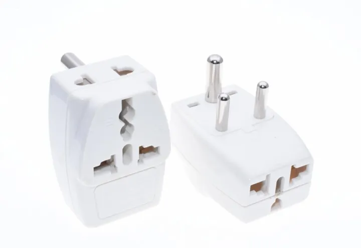 Small South Africa Type D Travel Adapter With 3 Power Outlet Universal ...