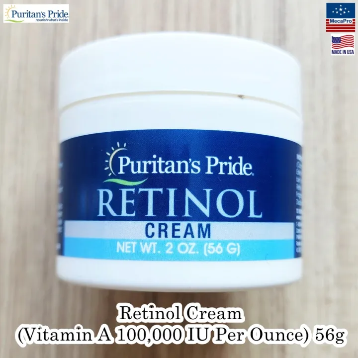 Retinol Cream (Vitamin A 100,000 IU Per Ounce) 56g - Puritan’s Pride ...