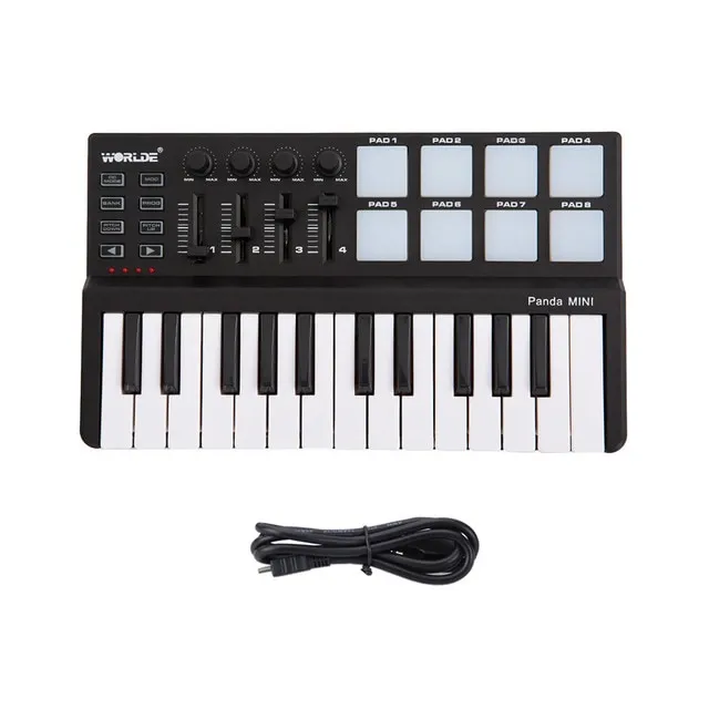 Hot WORLDE Panda MIDI Controller Keyboard MINI 25-Key Ultra-Portable ...