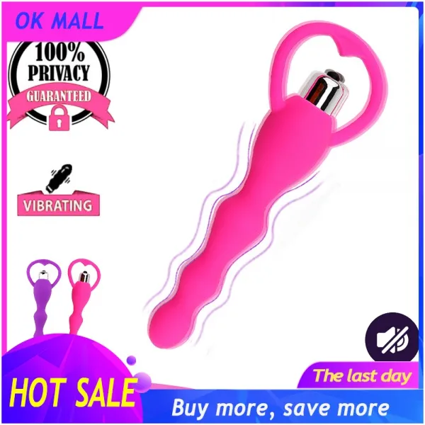 【hot】 Products Male And After The Court Pull Beads Shock Silicone