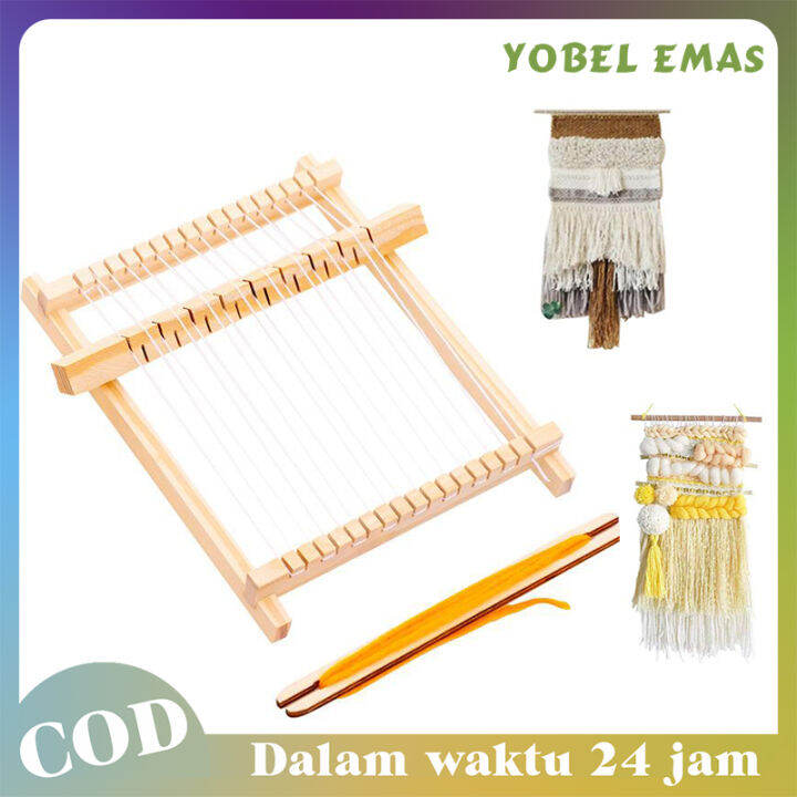 Mini Weaving Kit / Alat Tenun Wooden Weaving Kit Mini Loom Weaving Alat ...