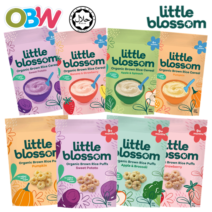 Little Blossom Organic Brown Rice Puffs | Organic Brown Rice Cereal ...