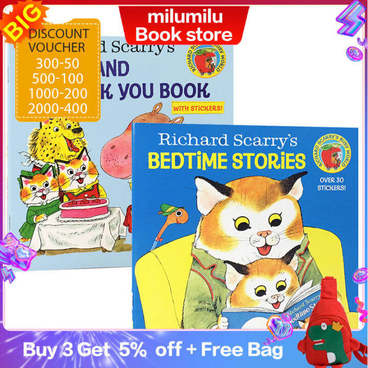 milumilu English Original Richard Skary 2 Book Scarry Please And Thank ...