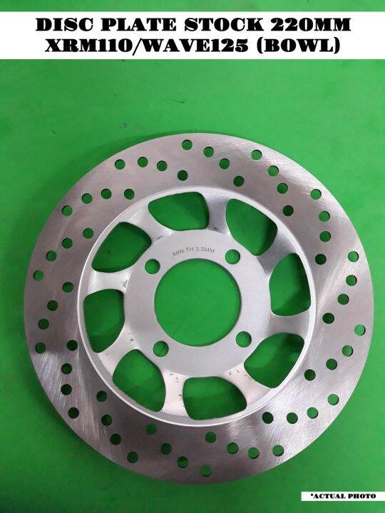 DISC PLATE FRONT (STOCK) MIN.TH.3.5MM 220MM COLOR: CHROME MODEL: XRM110 ...