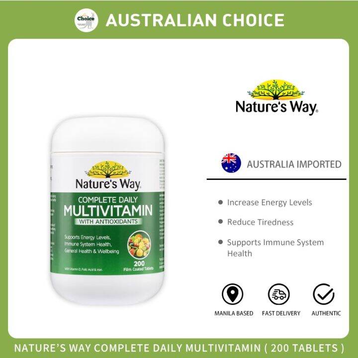 Nature's Way Complete Daily Multivitamin 200 Tablets | Lazada PH