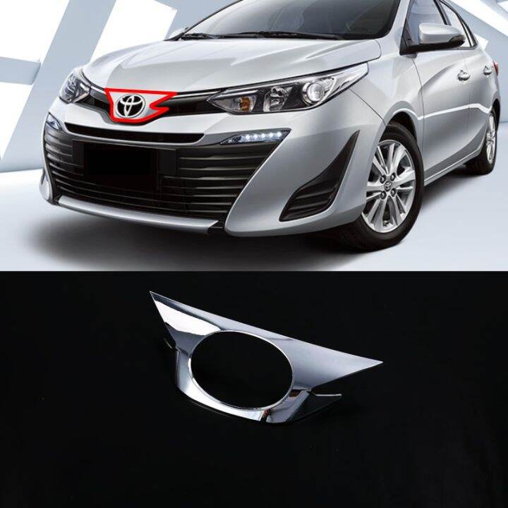 Xuming For Toyota Vios 2019 2021 Chrome Silver Car Front Logo Cover ...