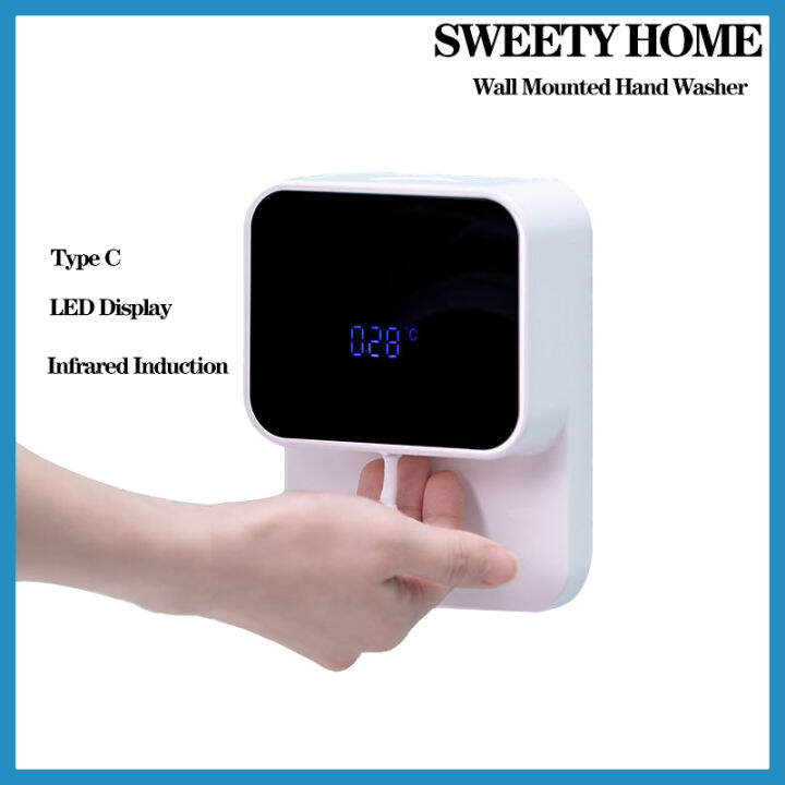 Automatic Hand Washer Wall Mounted - Household Infrared Sensor Soap ...
