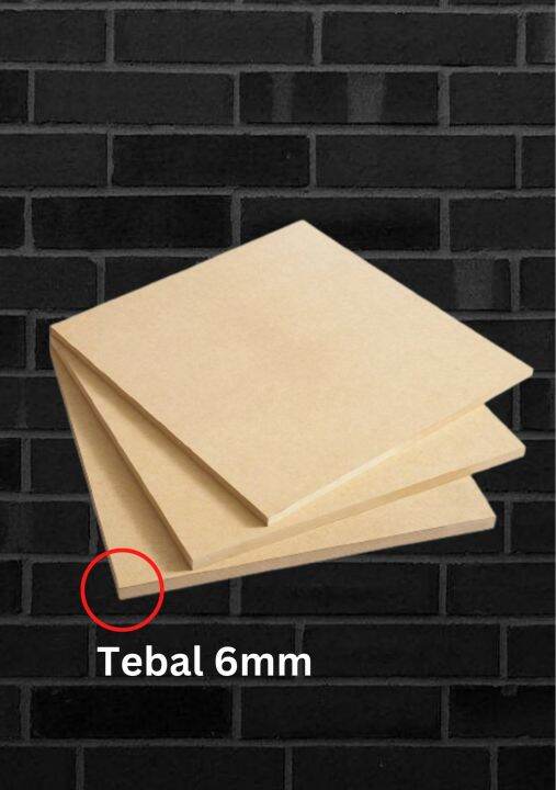 Papan Kayu MDF Ukuran 6MM 15X20 | Lazada Indonesia