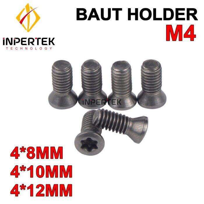 Baut Holder M4X12 Screw Bintang 4 X 12 mm Insert Holder Bubut Milling ...