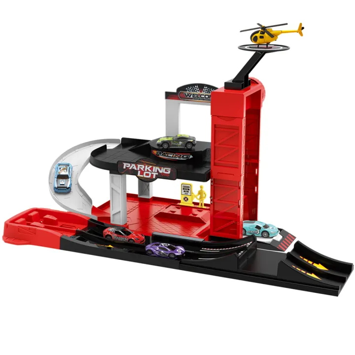 Kids Toy Car Garage, Toddlers Garage Toy Set , Car Parking Toy Garage ...