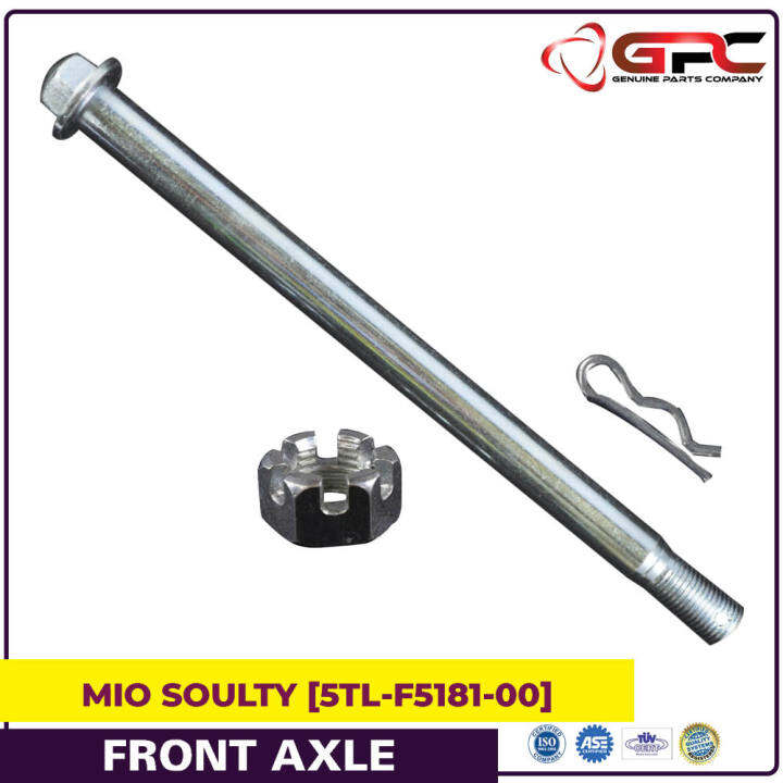 GPC YAMAHA MIO SOULTY Front Wheel / Hub Axle / Shaft for Motorcycle ...