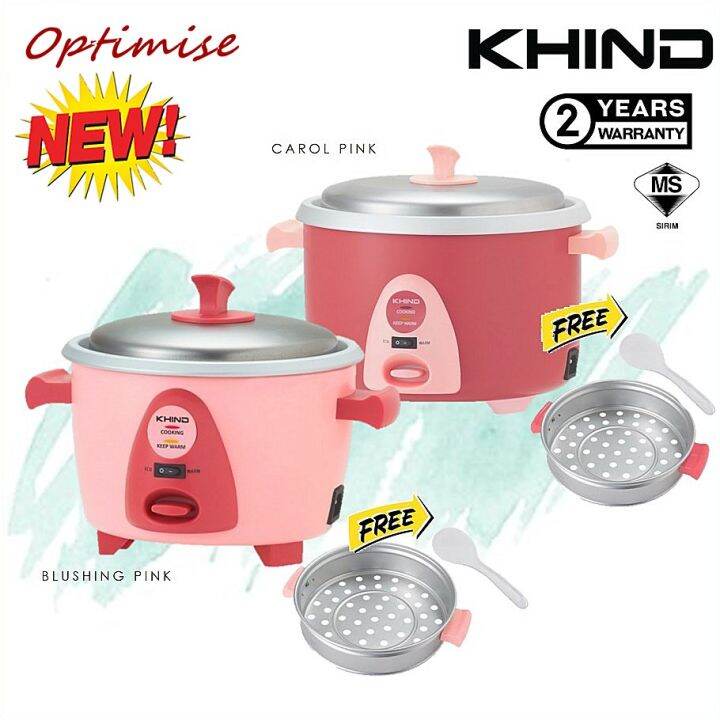 Khind 1.0L / 1.8L / 2.8L Electric Rice Cooker Aluminium Inner Pot Smart ...