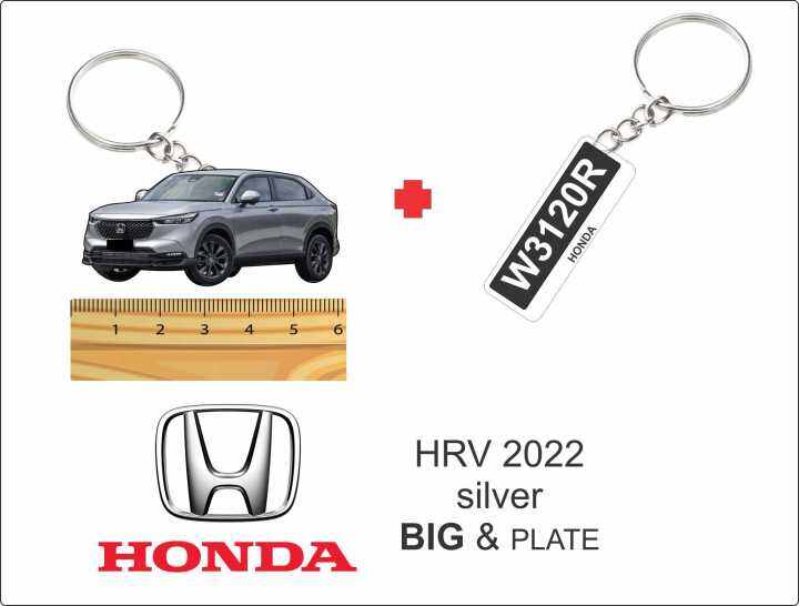 honda hrv 2022 silver keychain 2d hr-v | Lazada
