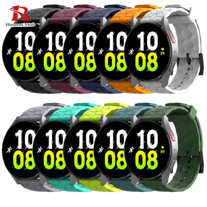 Football Pattern Watch Strap Silicone Wristband Compatible For Samsung ...
